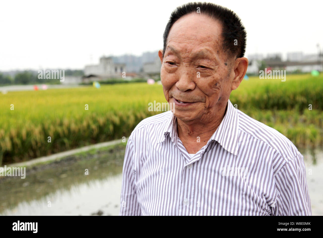 --FILE--Chinese scientist Yuan Longping, known as the father of hybrid ...