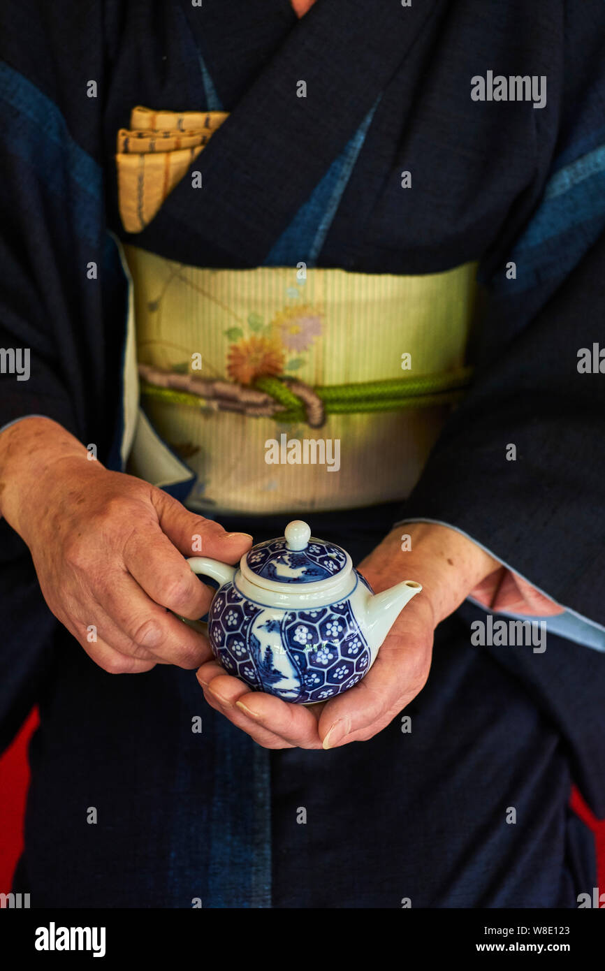 Japan, Honshu island, Kansai region, Kyoto, tea ceremony Stock Photo ...