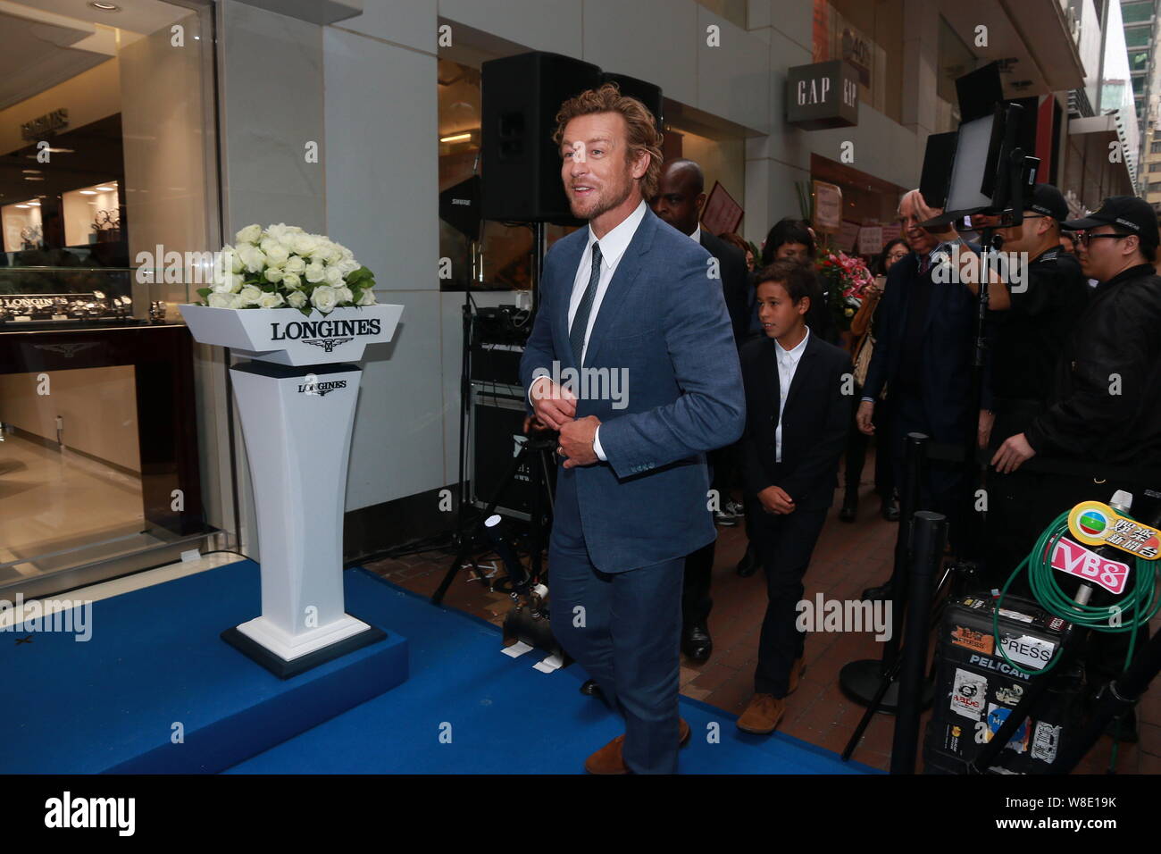Australian actor Simon Baker-Denny attends the opening ceremony of ...