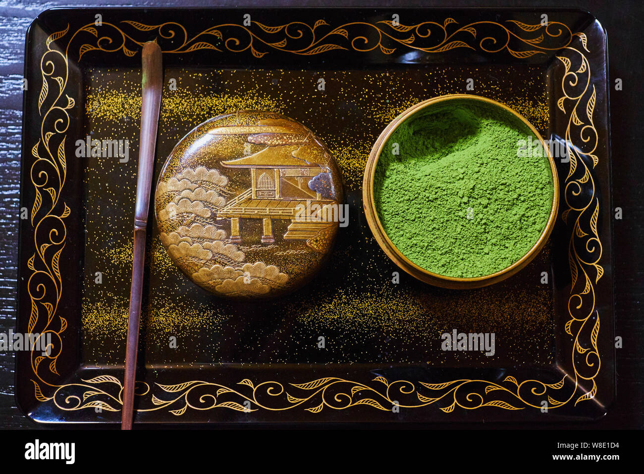 Japan, Honshu island, Kansai region, Kyoto, tea ceremony, tea matcha ...