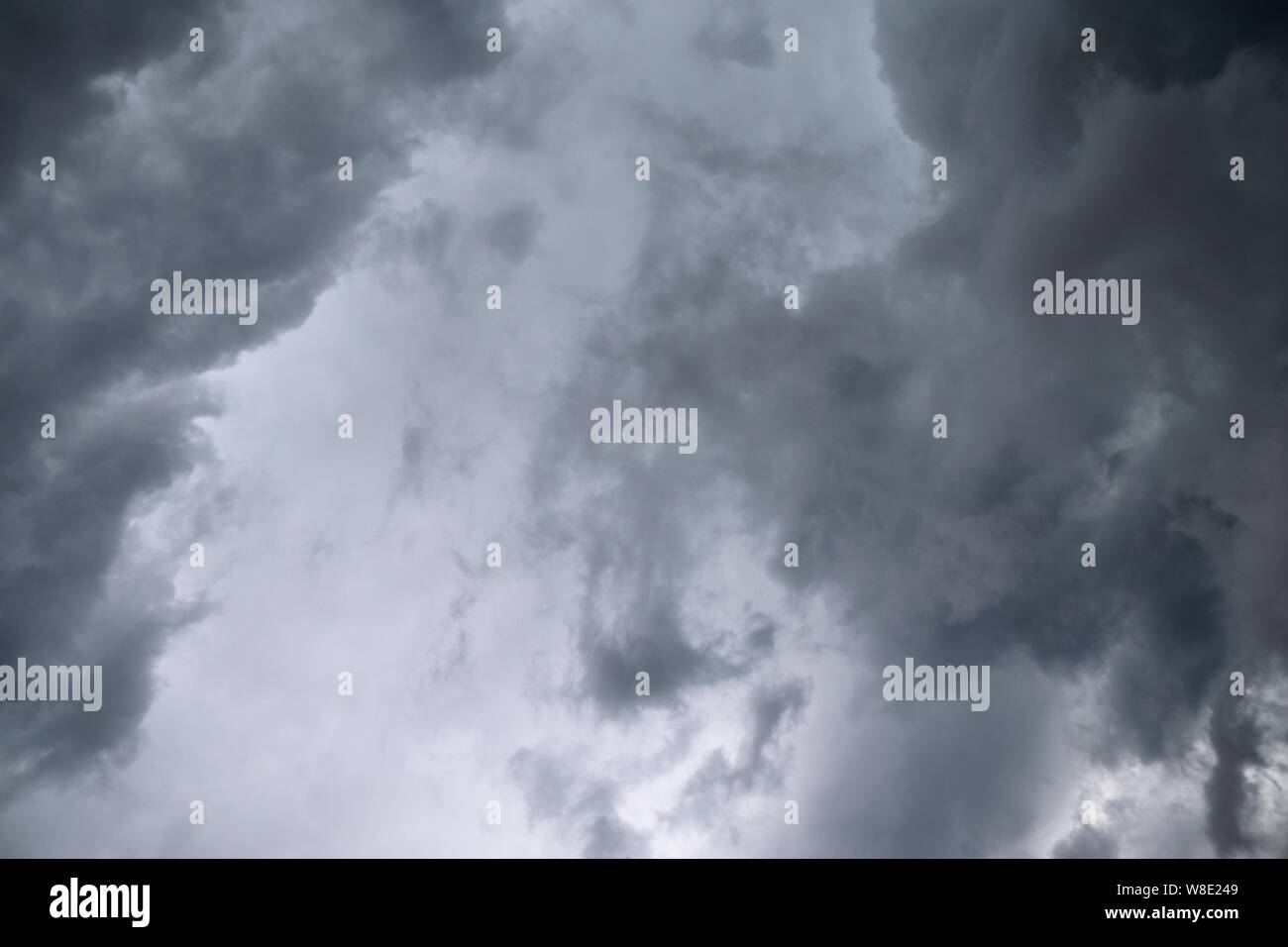 Stunning dark cloud formations right before a thunderstorm Stock Photo ...