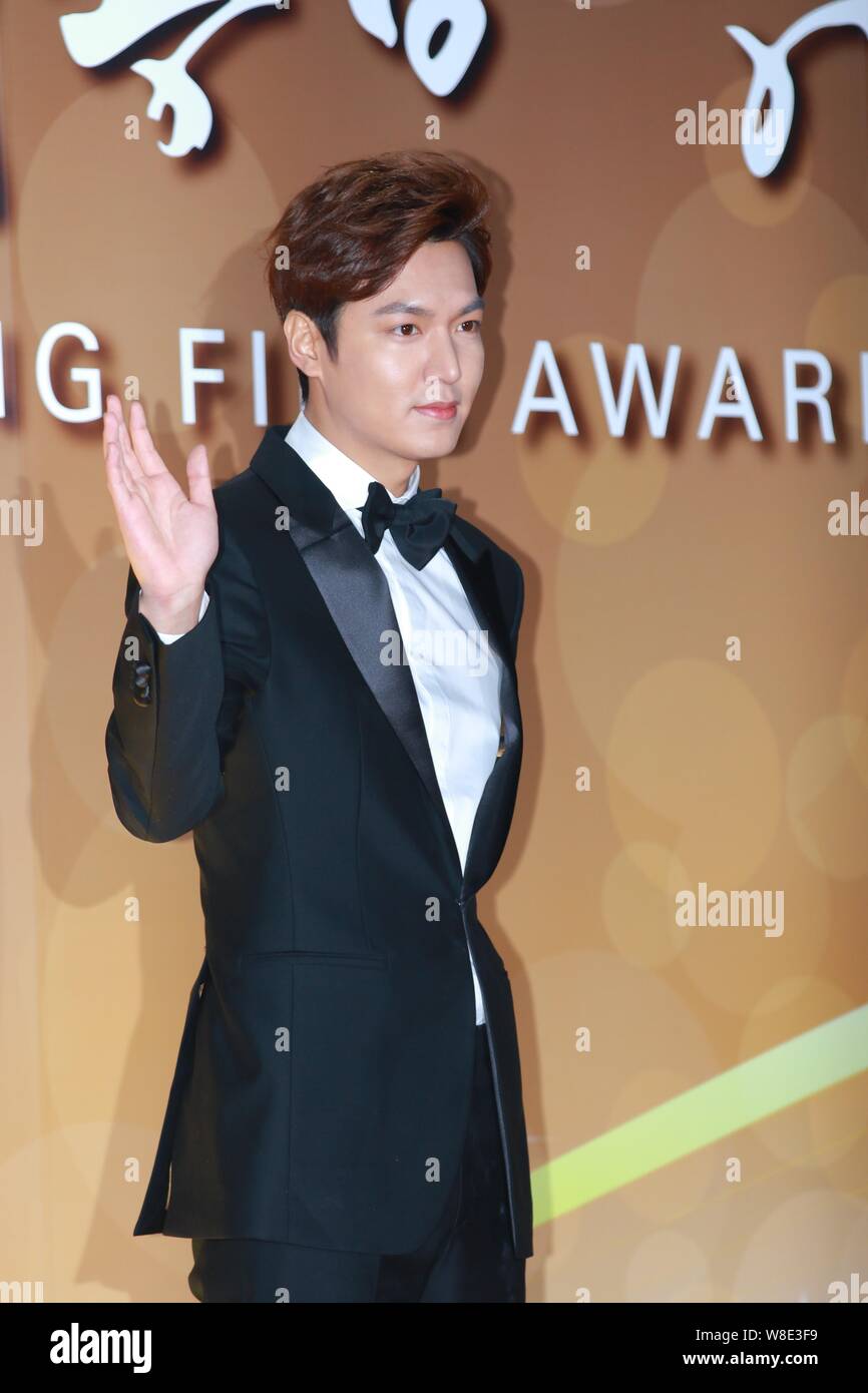 South Korean actor Lee Min-ho arrives on the red carpet for the 52nd ...