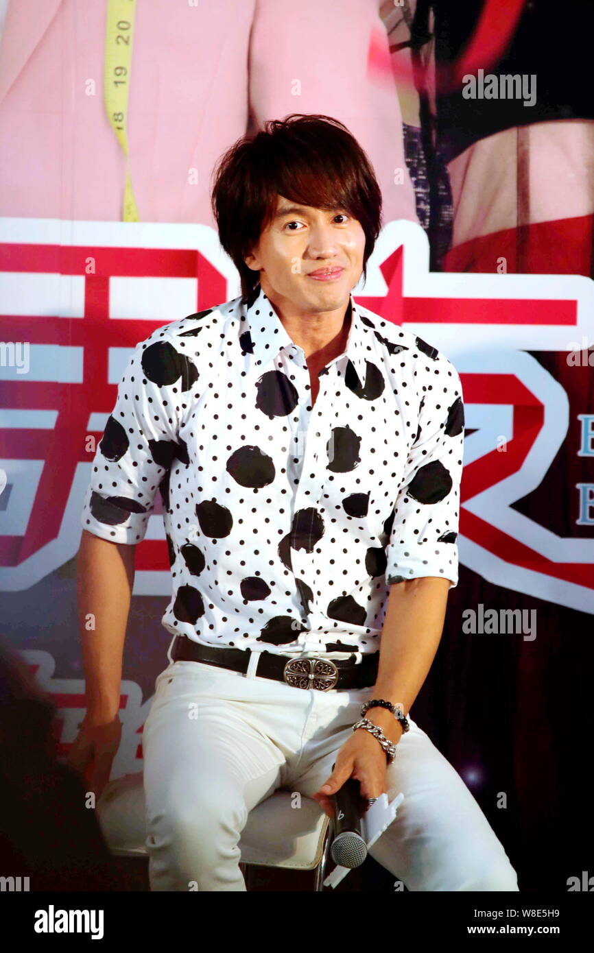 Taiwanese singer and actor Jerry Yan attends a press conference for his ...