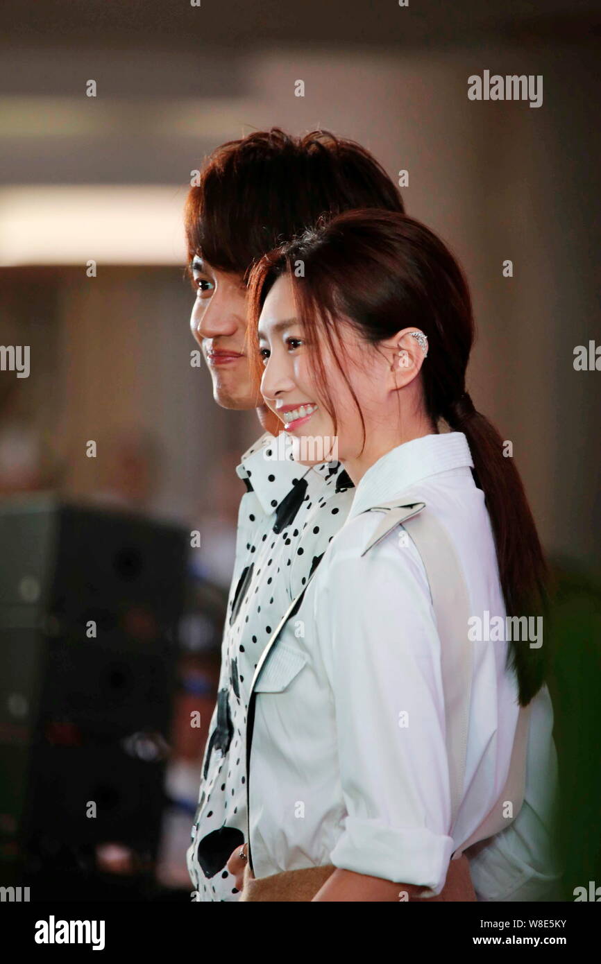 Chinese actress Maggie Jiang Shuying, front, Taiwanese singer and actor ...