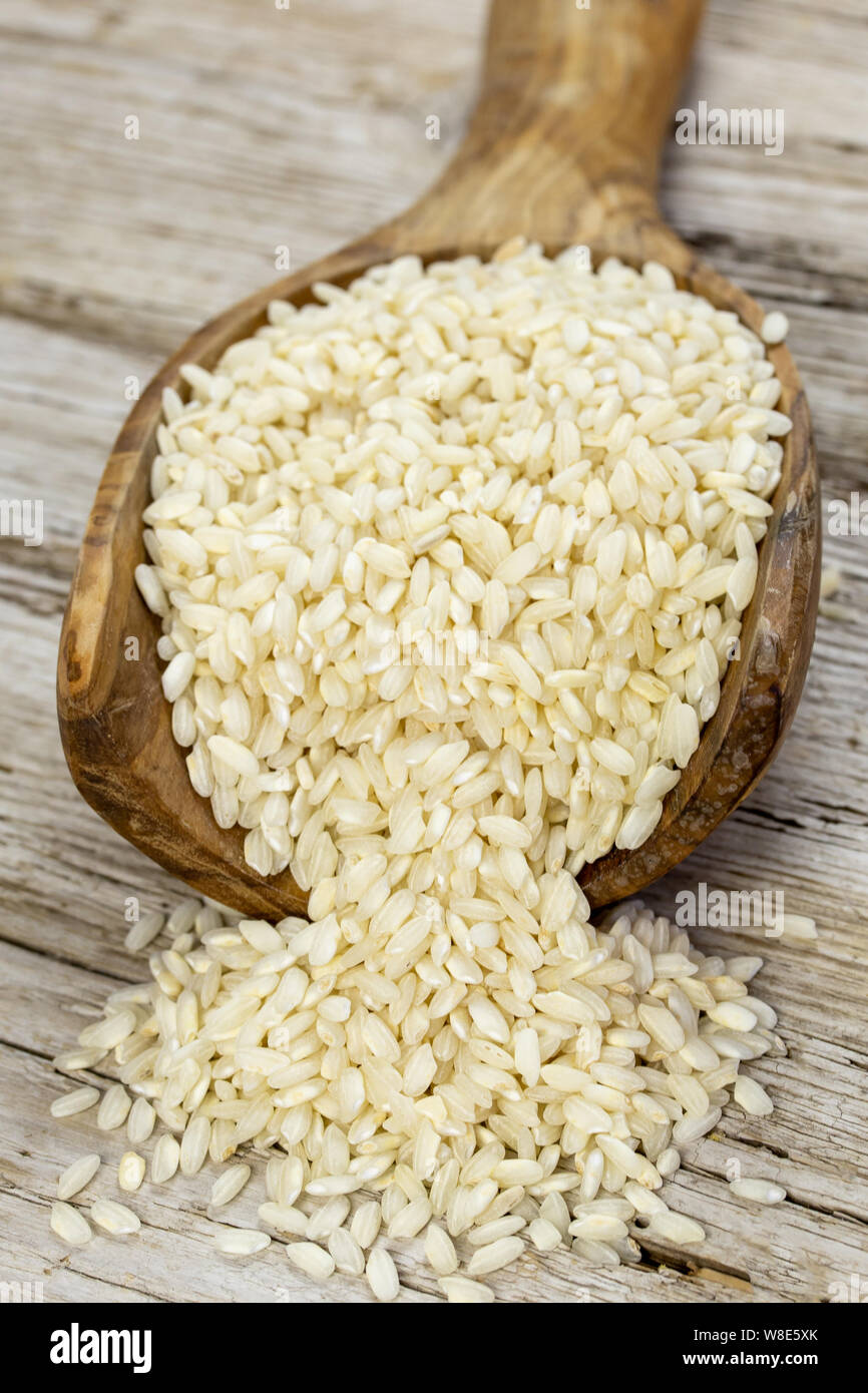 raw rice for risotto Stock Photo - Alamy
