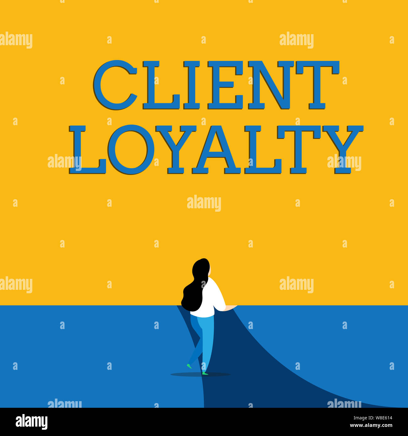 Conceptual hand writing showing Client Loyalty. Concept meaning The ...
