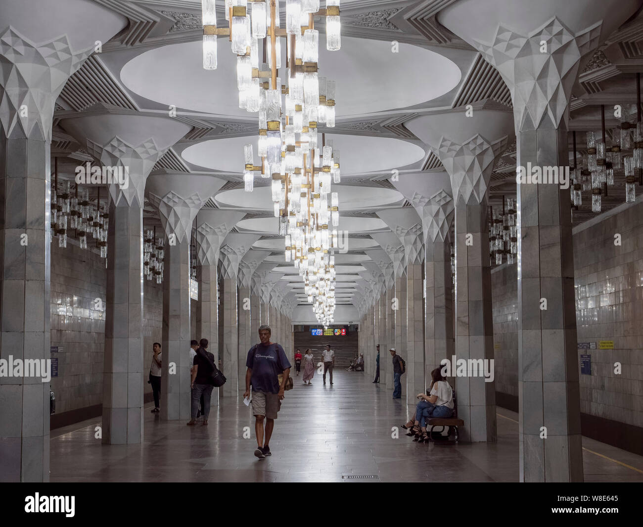 Subway station in Tashkent, Uzbekistan, Asia Stock Photo - Alamy