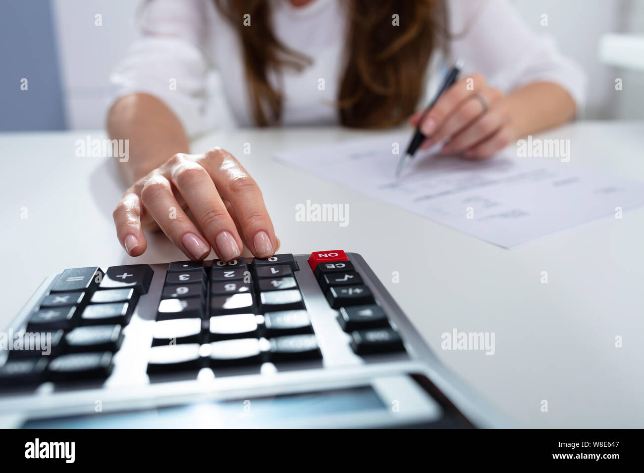 Bank statements desk hi-res stock photography and images - Alamy