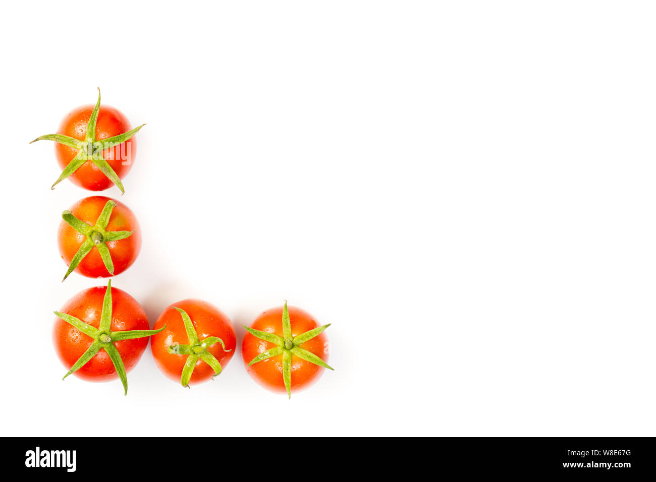 fresh tomato on white background Stock Photo - Alamy