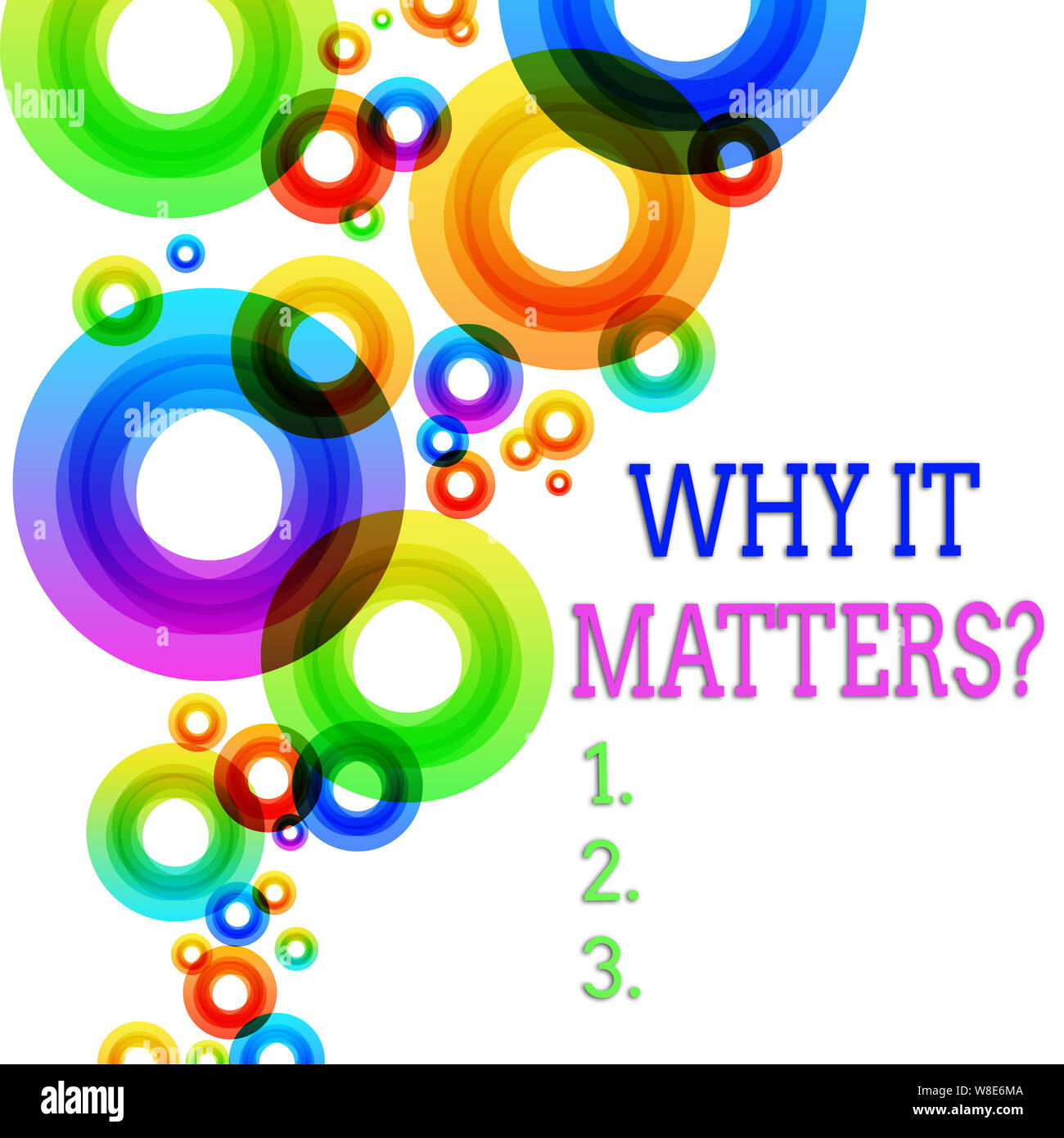 Word writing text Why It Matters Question. Business photo showcasing ...