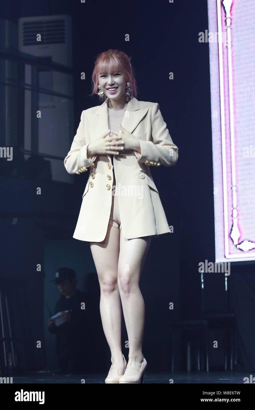 Singer and dancer Jun Hyo-seong of South Korean girl group Secret ...