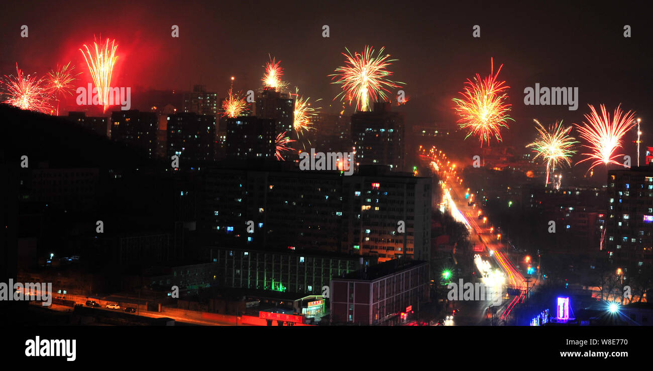 Chinese new year beijing firework hi-res stock photography and images ...
