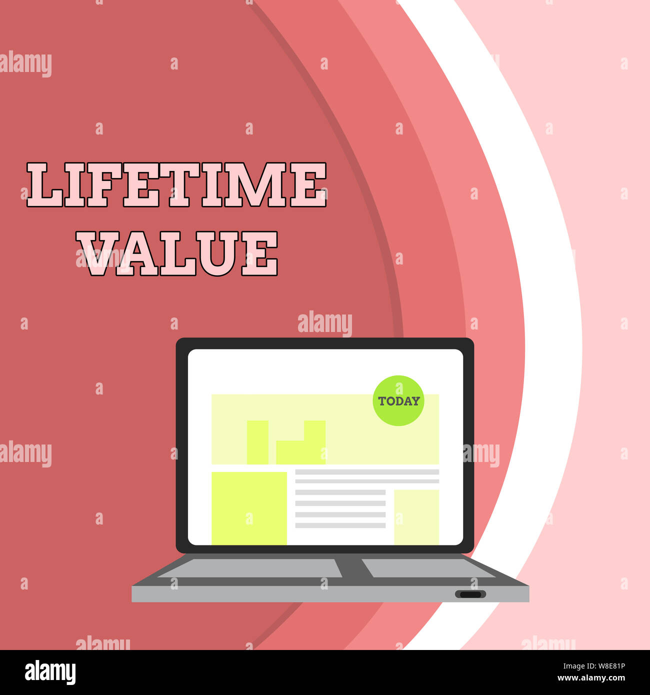 Conceptual hand writing showing Lifetime Value. Concept meaning Worth ...