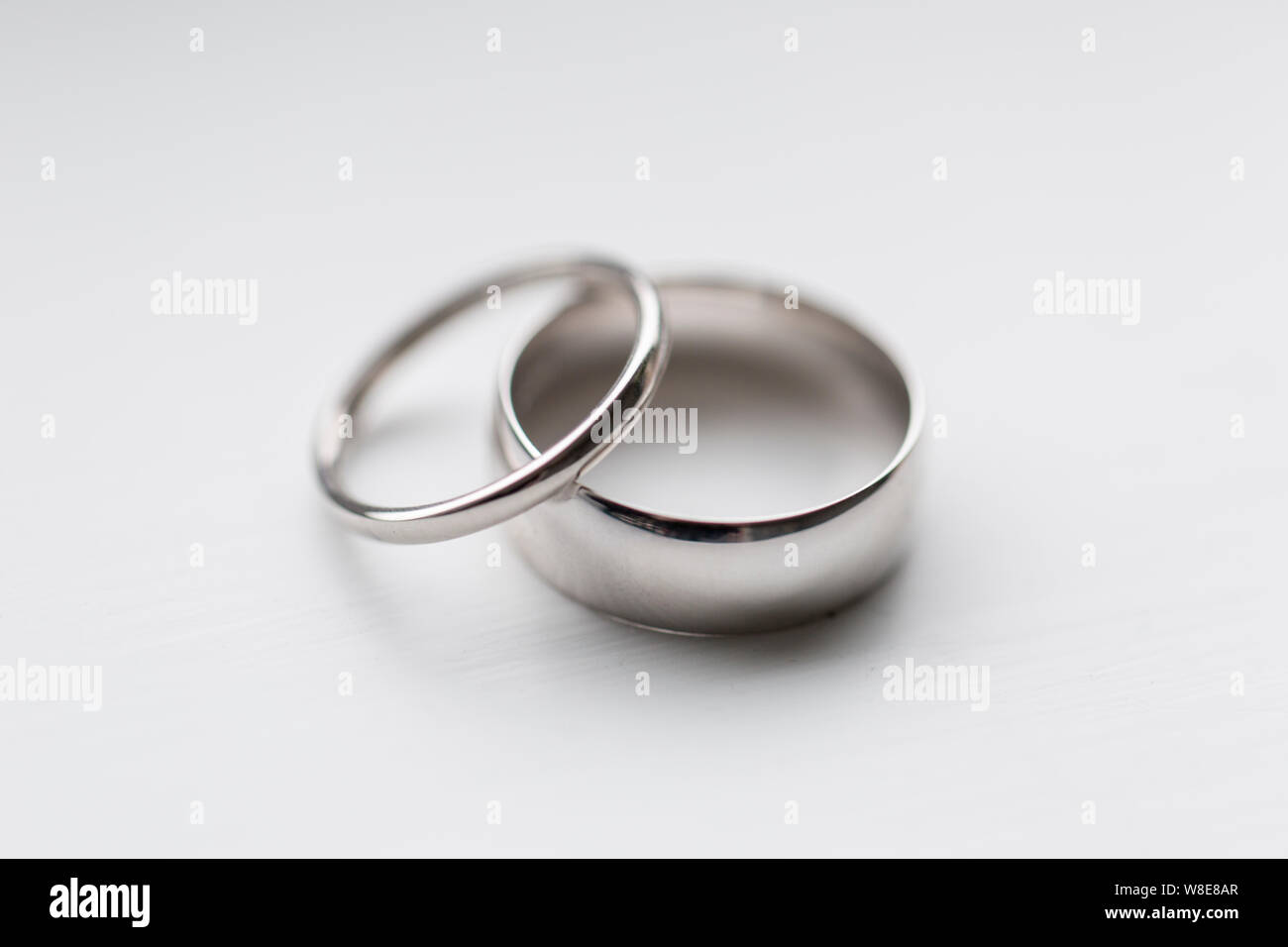 Silver Wedding Rings Stock Photos & Silver Wedding Rings Stock Images ...