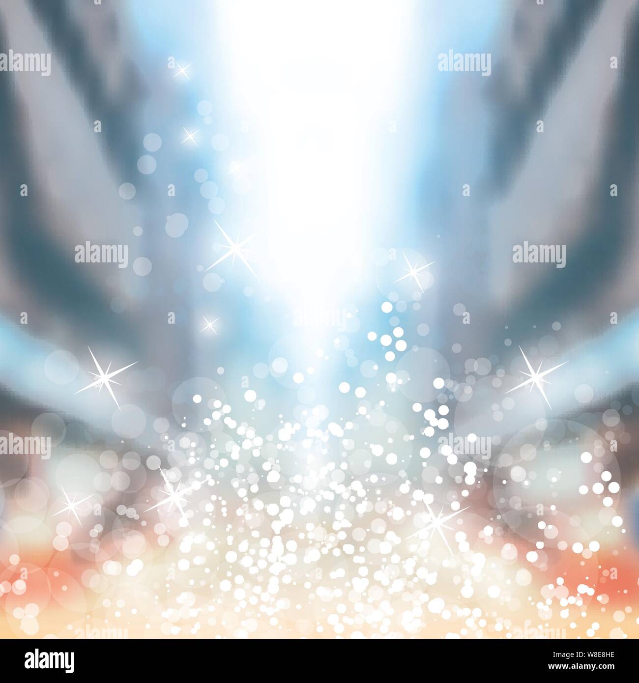 Sparkling Cover Design Template with Abstract Blurred Background Stock ...