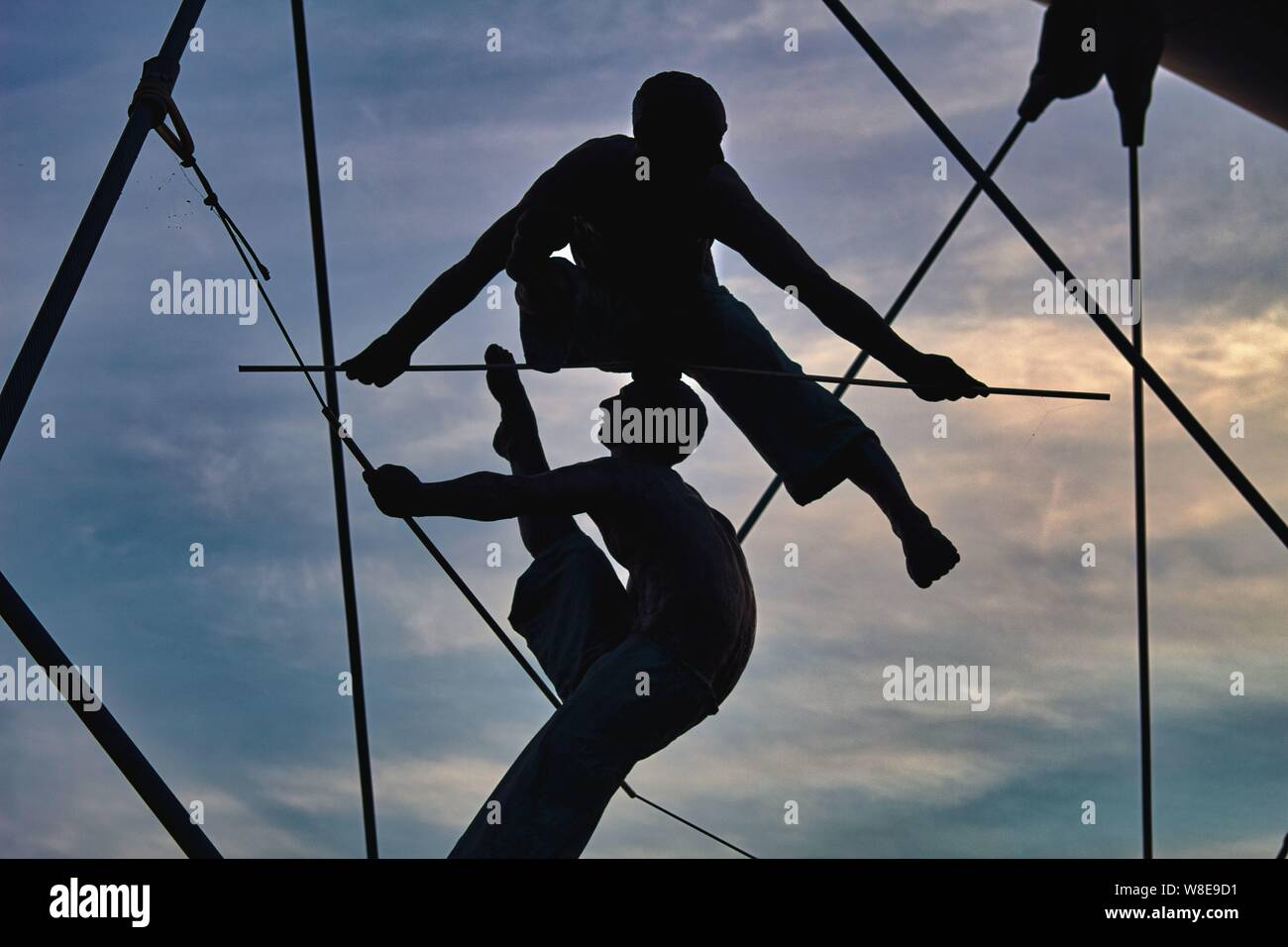 Two figures on bridge hi-res stock photography and images - Alamy