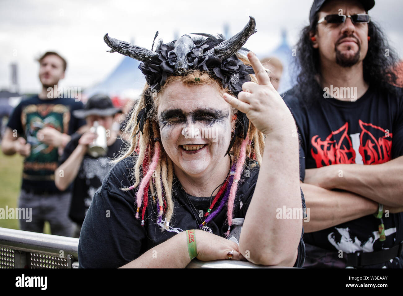 Catton Park, UK. 9th Aug, 2019. The crowd enjoying Bloodstock Open Air ...