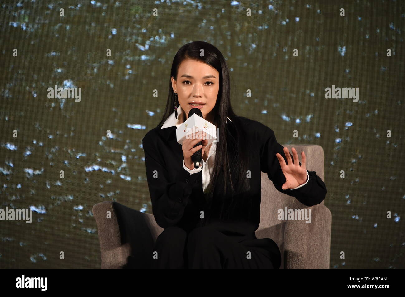 Taiwanese actress Shu Qi attends a press conference for her new movie ... Taiwanese actress Shu Qi attends a press conference for her new movie ...