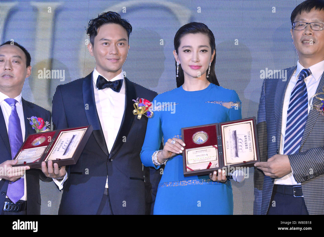Chinese actress Li Bingbing, second right, and Hong Kong actor Julian ...