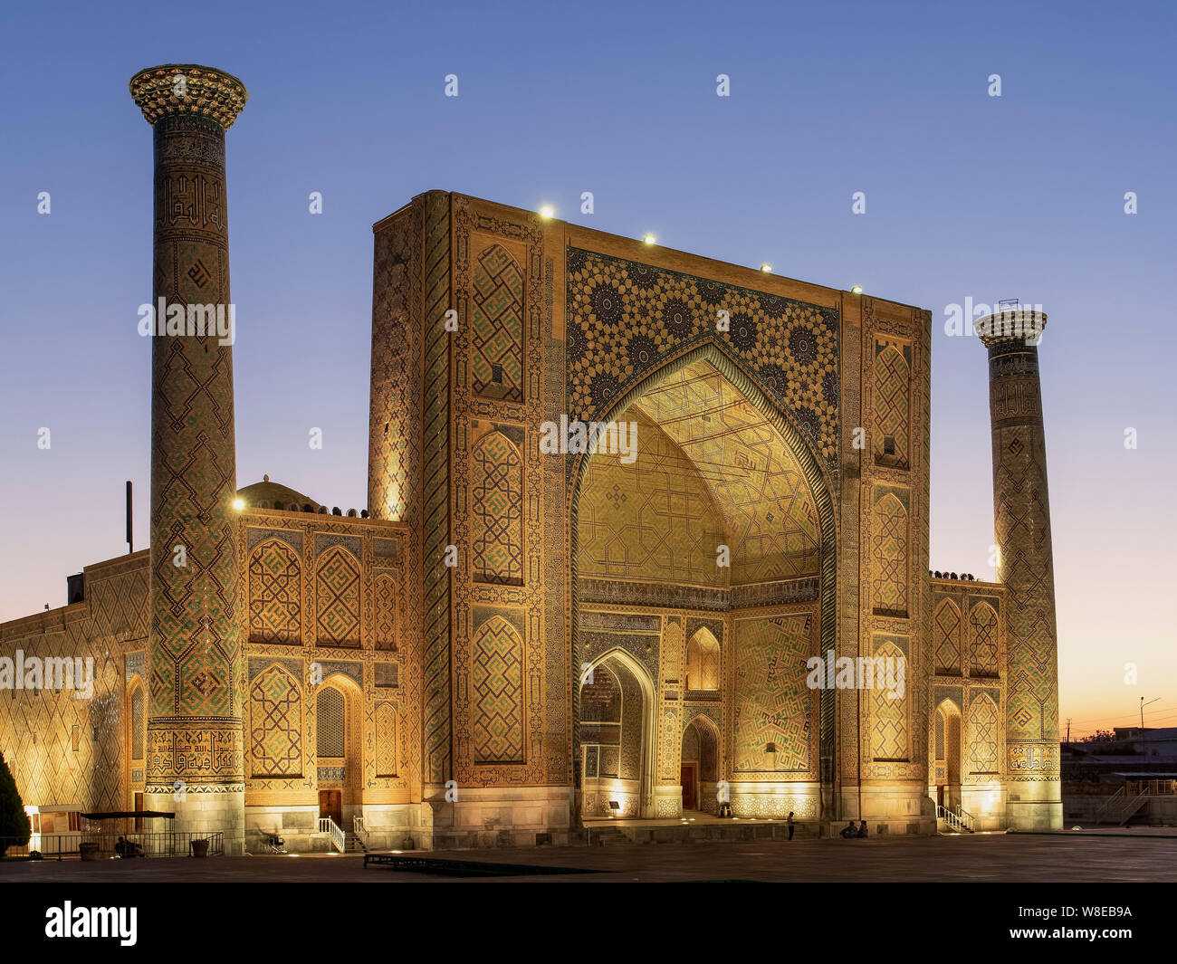 Ulug Bek Madrasa at Registan Square, Samarkand, Uzbekistan, Asia ...