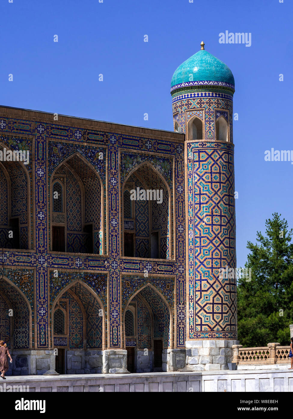 Sherdor Madrasa at Registan Square, Samarkand, Uzbekistan, Asia, UNESCO ...