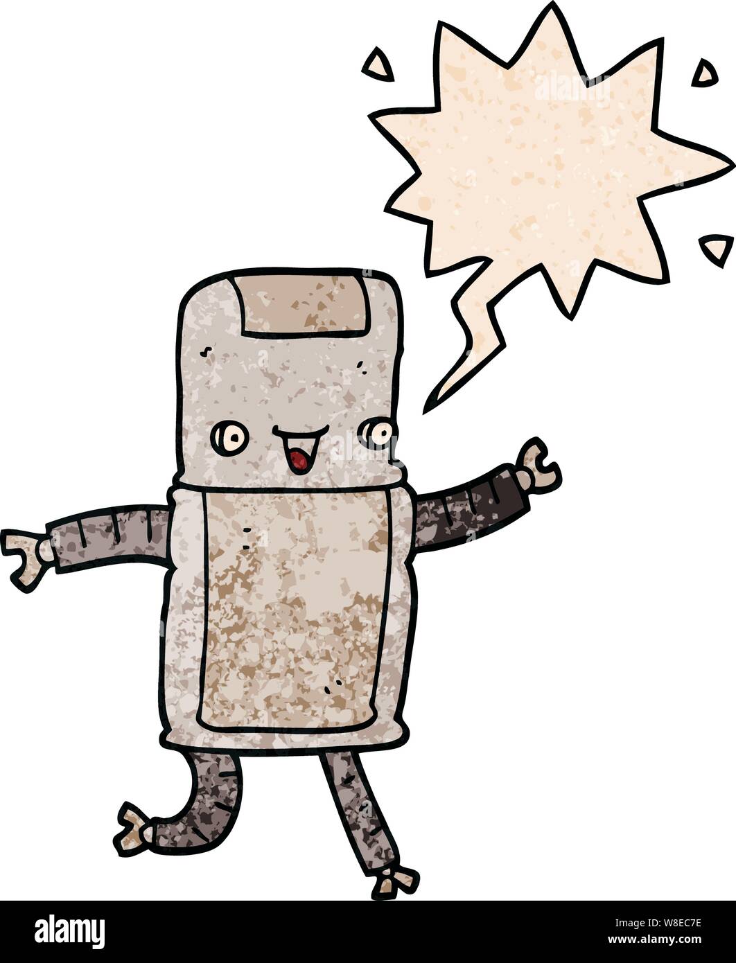 Robot cartoon running free Stock Vector Images - Alamy