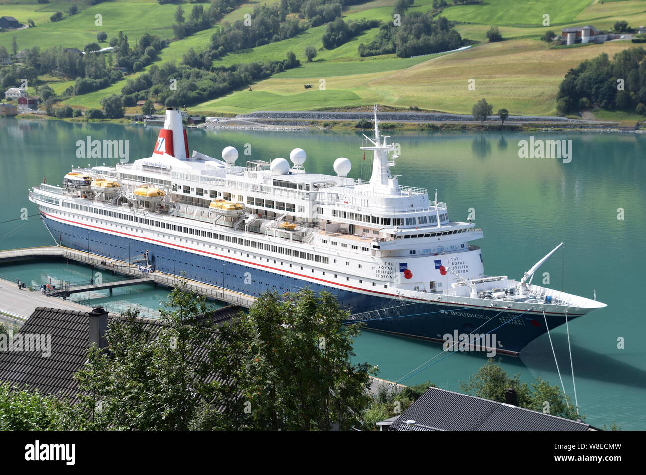 MV Boudicca is a medium sized cruise ship opperated bt the Fed Olsen ...