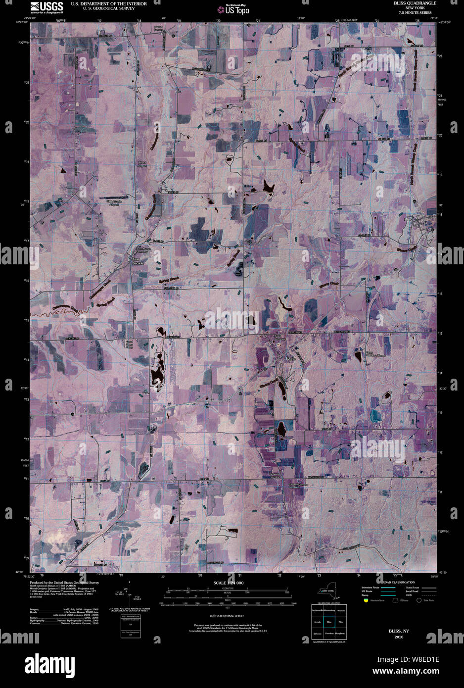 This image map depicts geographic features on the surface of the earth ...