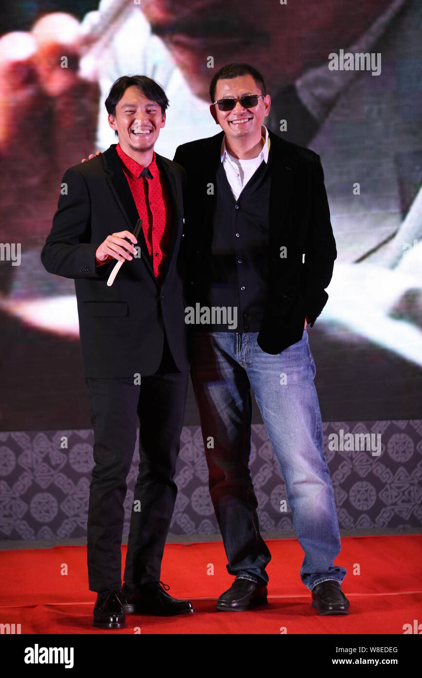 Taiwanese actor Chang Chen, left, and Hong Kong director Wong Kar-wai ...