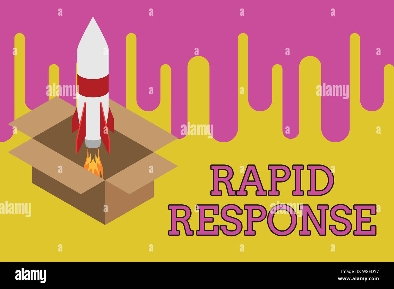 Writing note showing Rapid Response. Business concept for Medical ...