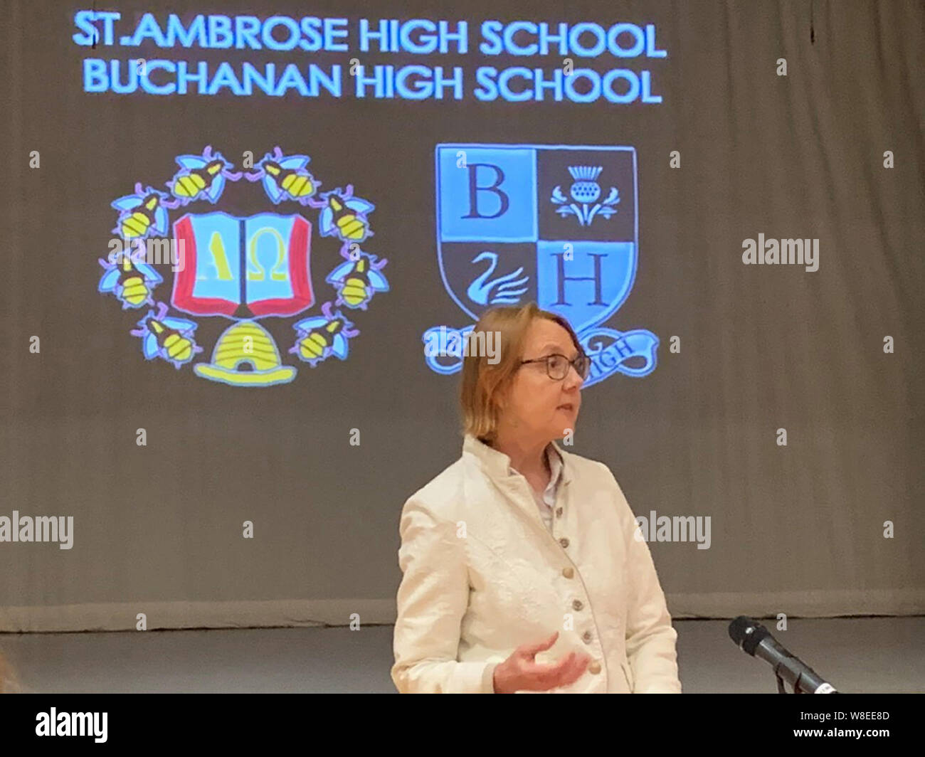 Dr Margaret Hannah, public health consultant, speaking at St Ambrose ...