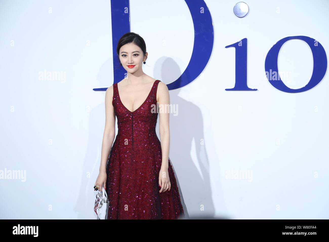 Chinese actress Jing Tian poses as she arrives for the Dior Spring ...