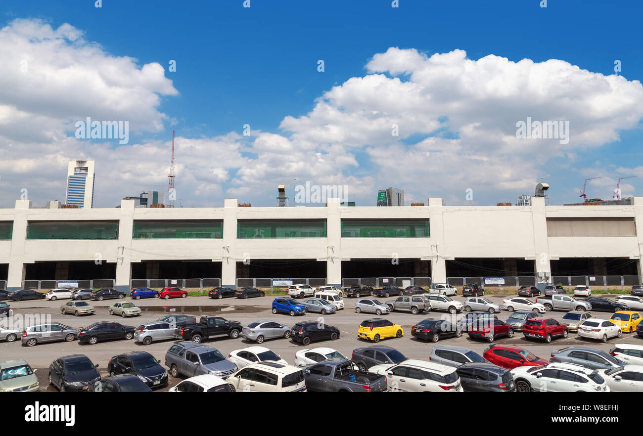 Bangkok - Thailand, 16 July 2019 : Parking at Morchit Railway Station ...