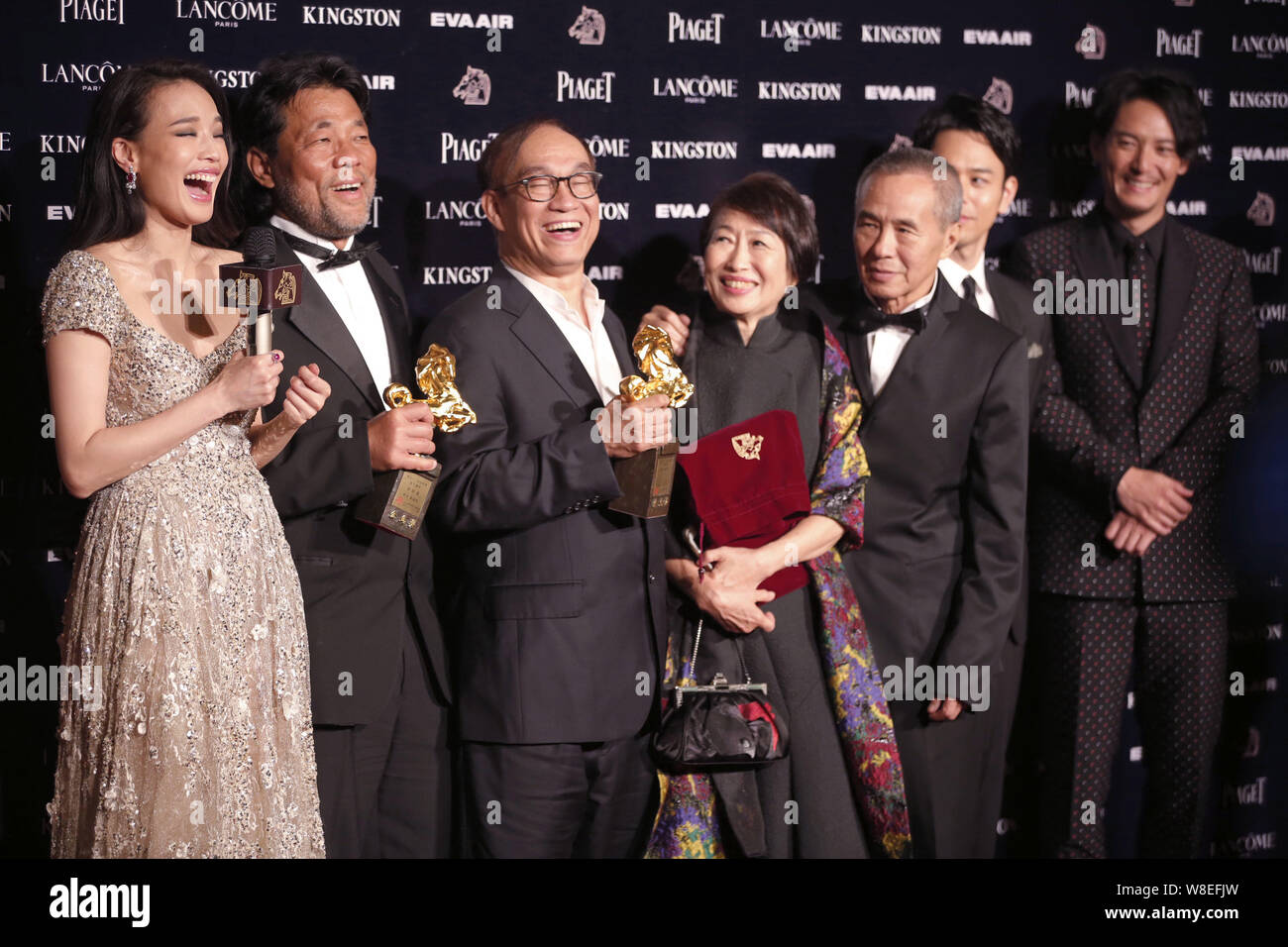 Taiwanese actress Shu Qi, left, cinematographer Mark Lee Ping Bing ...