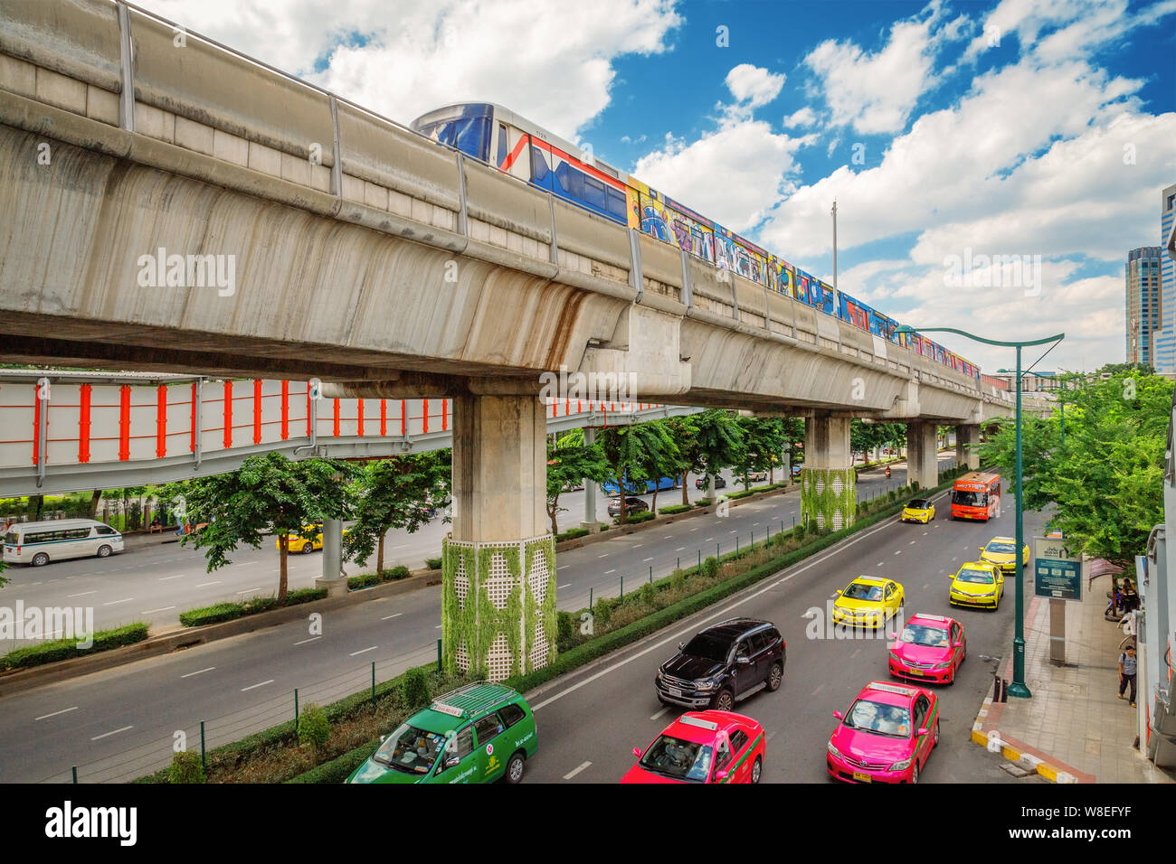 Bangkok - Thailand 16 July 2019: Bangkok City Transportation System ...