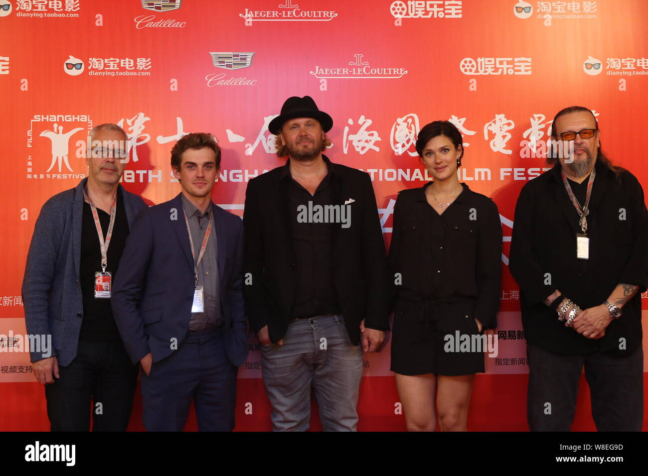 -FINLAND OUT-(From left) Finnish producer Jukka Helle, actor Lauri ...