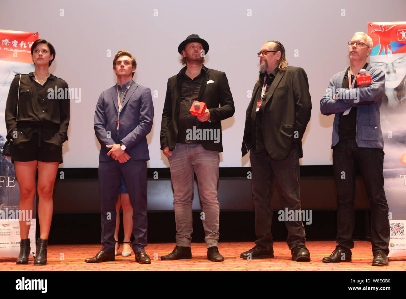 -FINLAND OUT-(From left) Finnish actress Krista Kosonen, actor Lauri ...