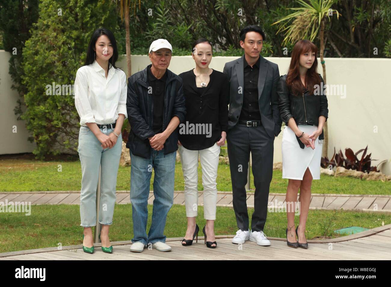 (From left) Chinese actress Zhou Yun, Taiwanese director Hou Hsiao ...