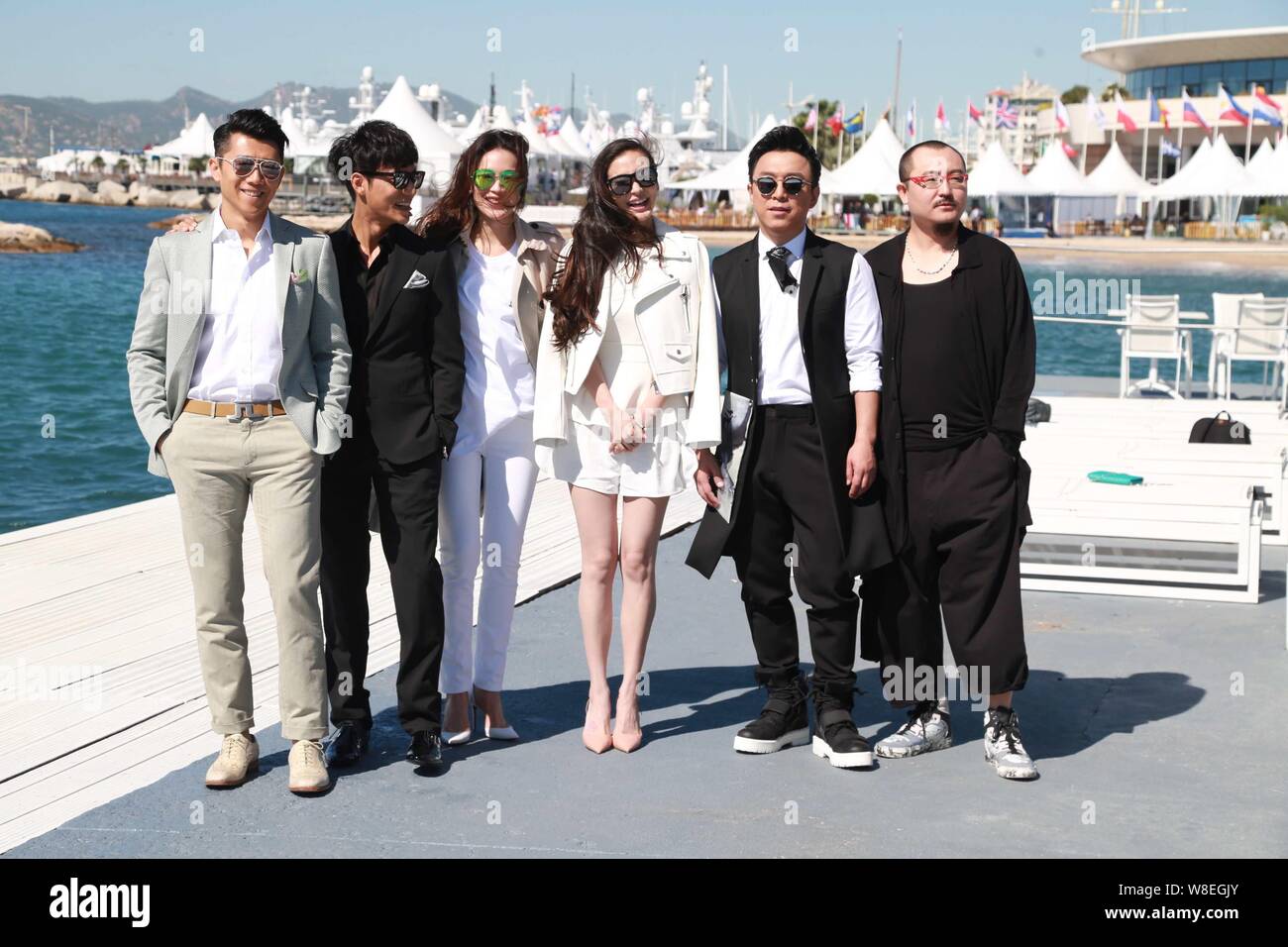 (From left) Chinese actors Xia Yu and Chen Kun, Taiwanese actress Shu ... (From left) Chinese actors Xia Yu and Chen Kun, Taiwanese actress Shu ...