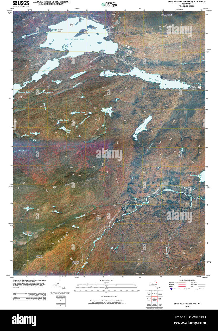 This image map depicts geographic features on the surface of the earth ...