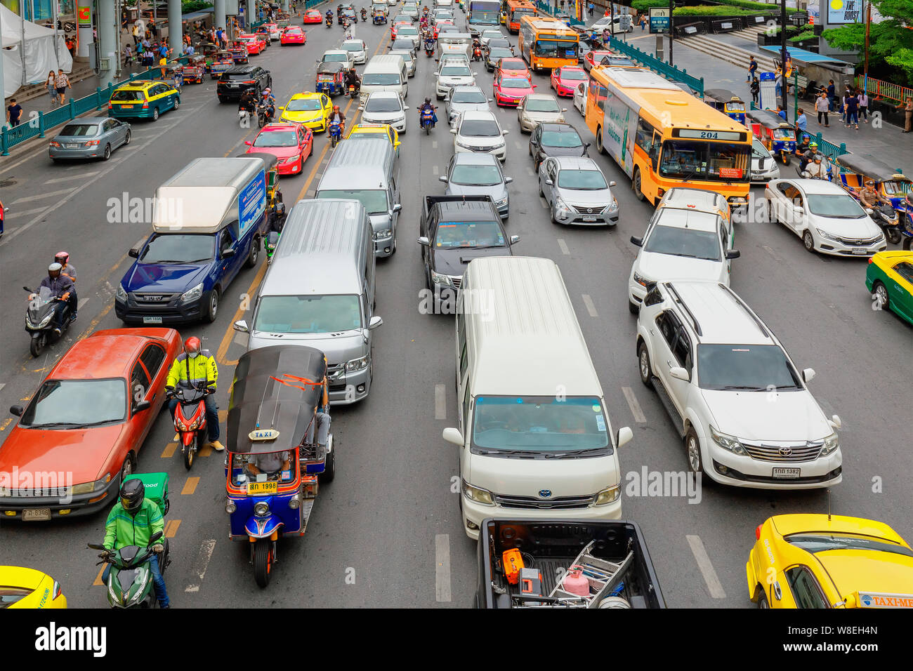 Bangkok - Thailand, 3 Aug 2019 : Area in front Central World. hotels in ...