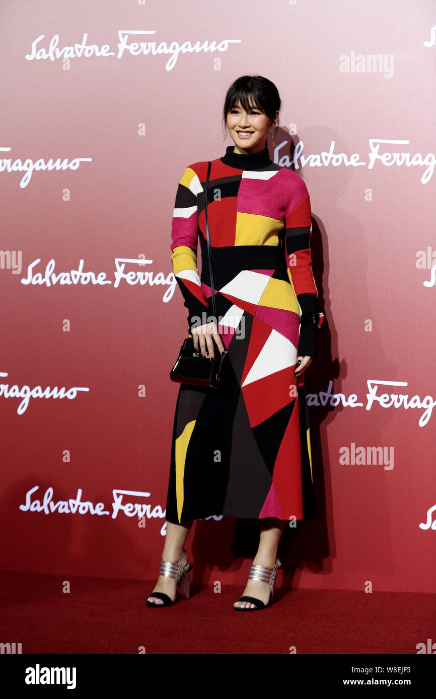 Chinese actress Chen Ran poses on the red carpet for the opening ...