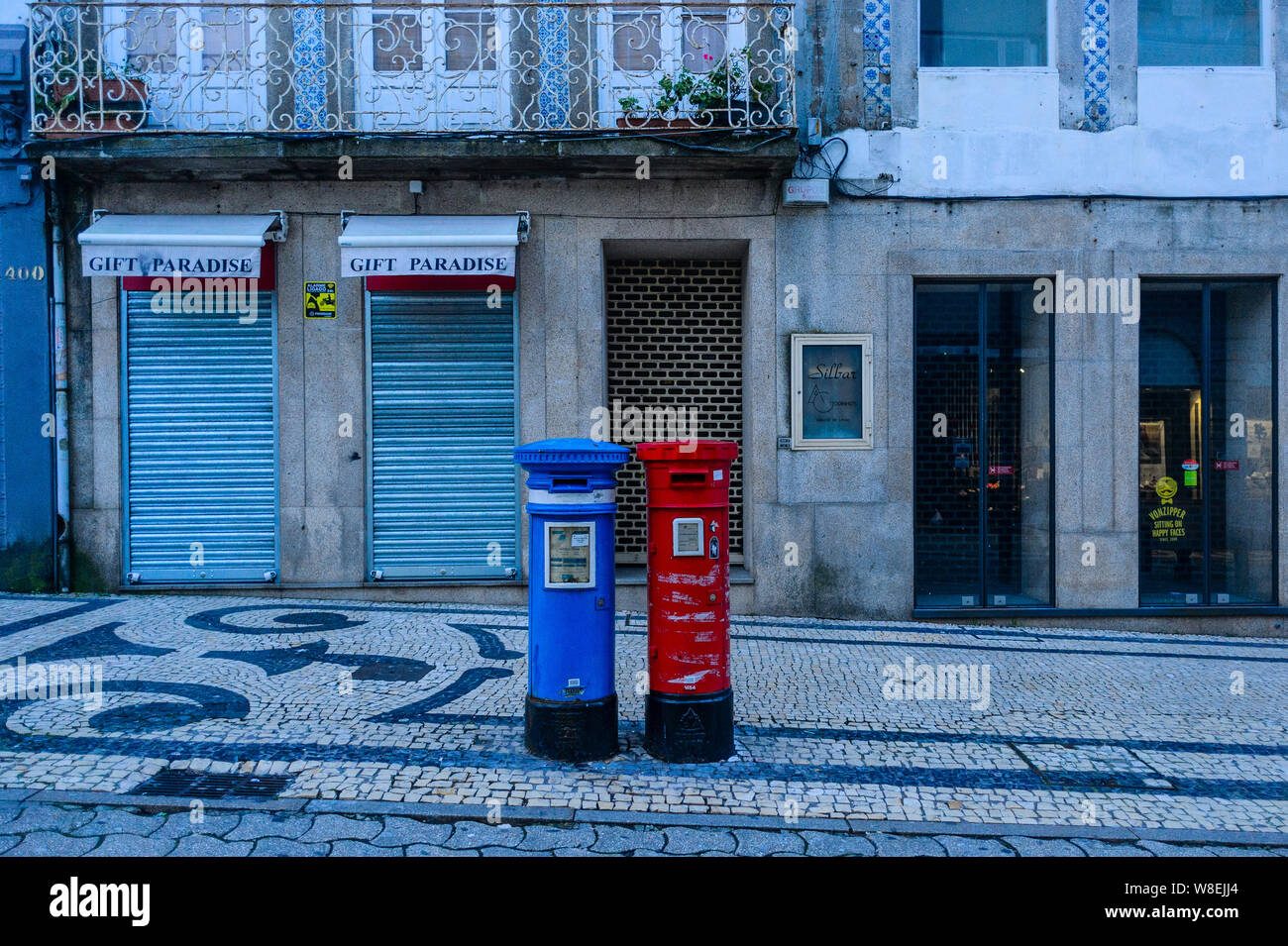 Traditional mail boxes in Porto Stock Photo - Alamy
