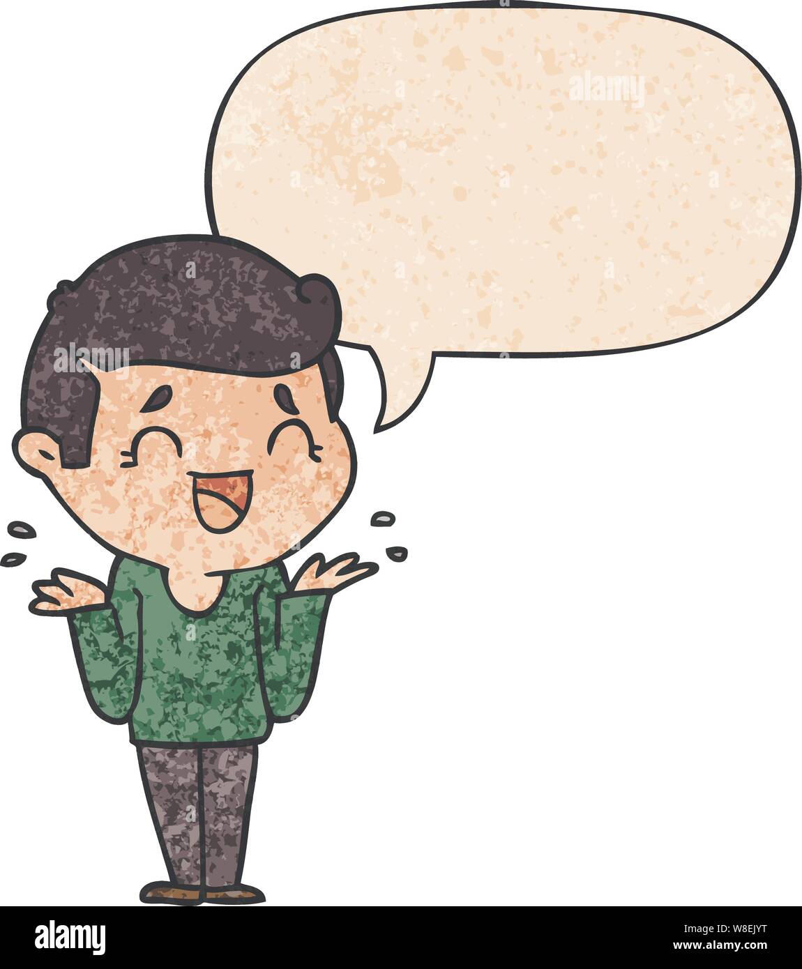 Cartoon style drawing confused man hi-res stock photography and images ...