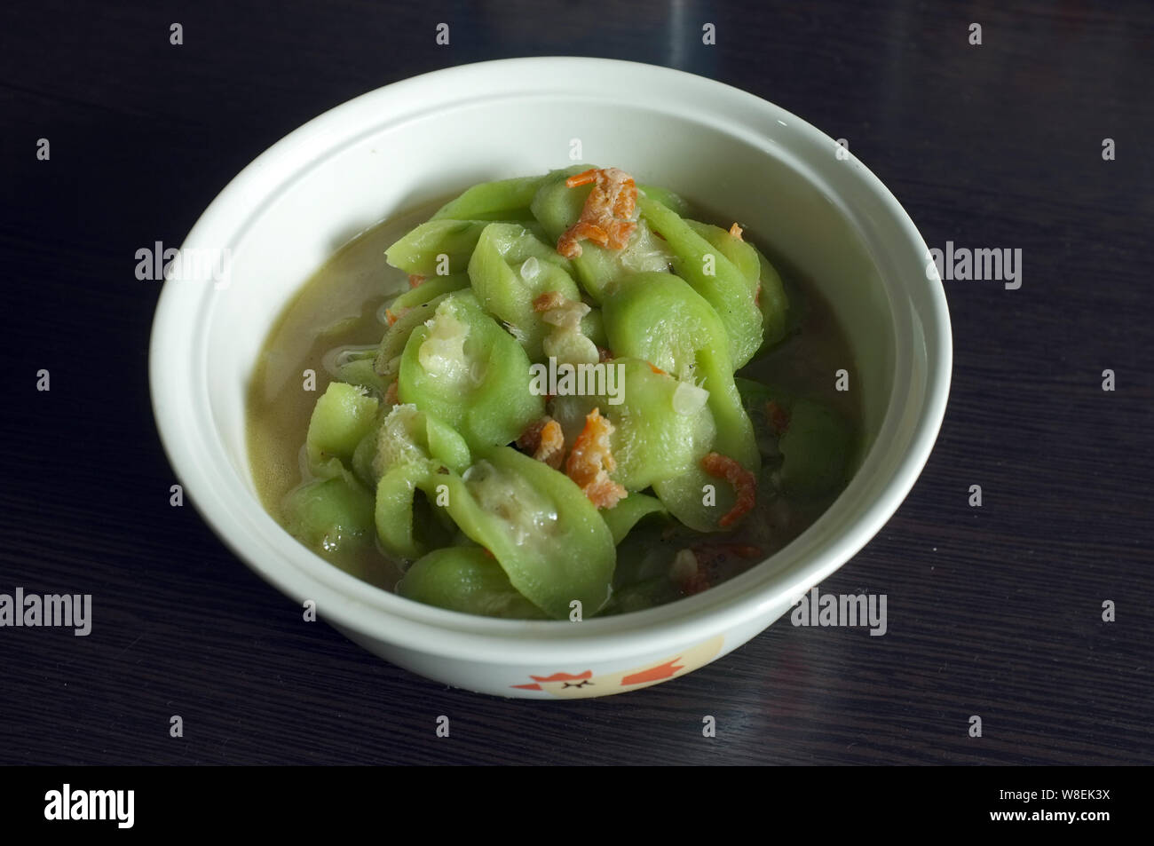 Thai Food: Stir fried Angled Gourd Stock Photo - Alamy