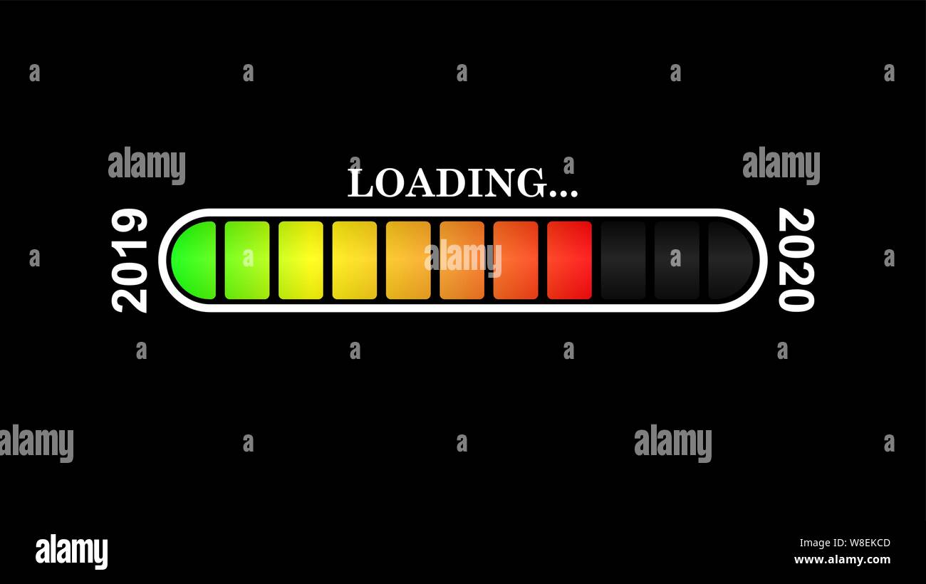 Color loading scale of the new 2020. Boot screen Stock Vector Image ...