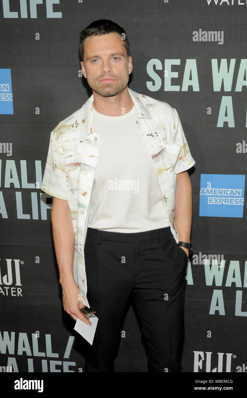 Sebastian Stan attends the "Sea Wall / A Life" Broadway Opening Night ...