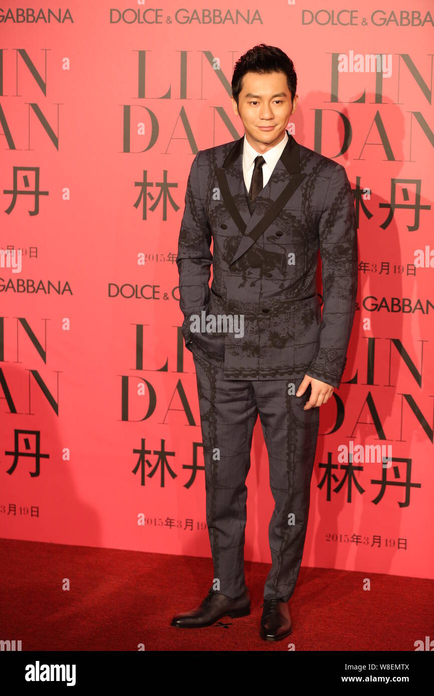 Chinese actor Li Chen poses during the Dolce & Gabbana celebration ...