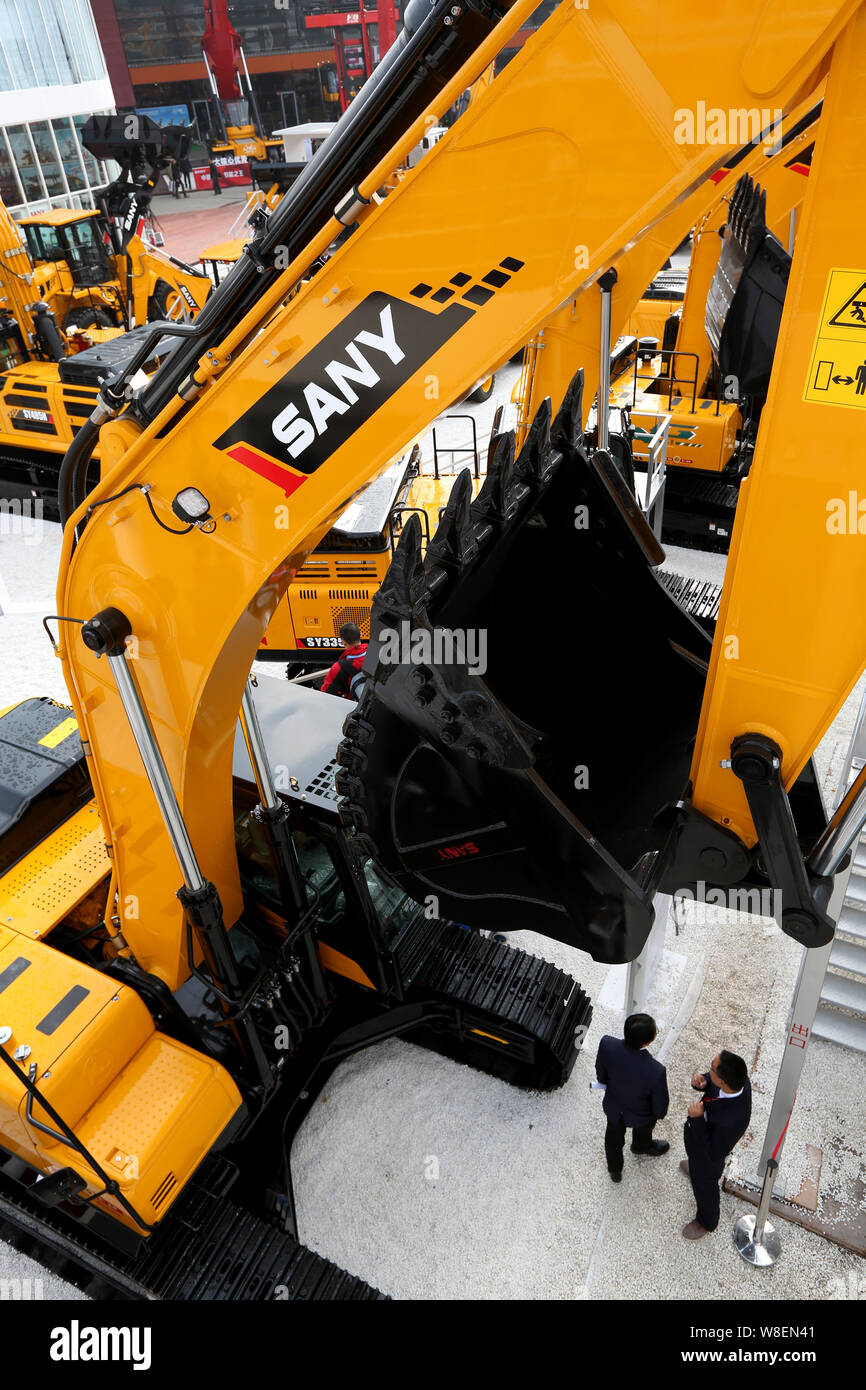 Sany excavator hi-res stock photography and images - Alamy