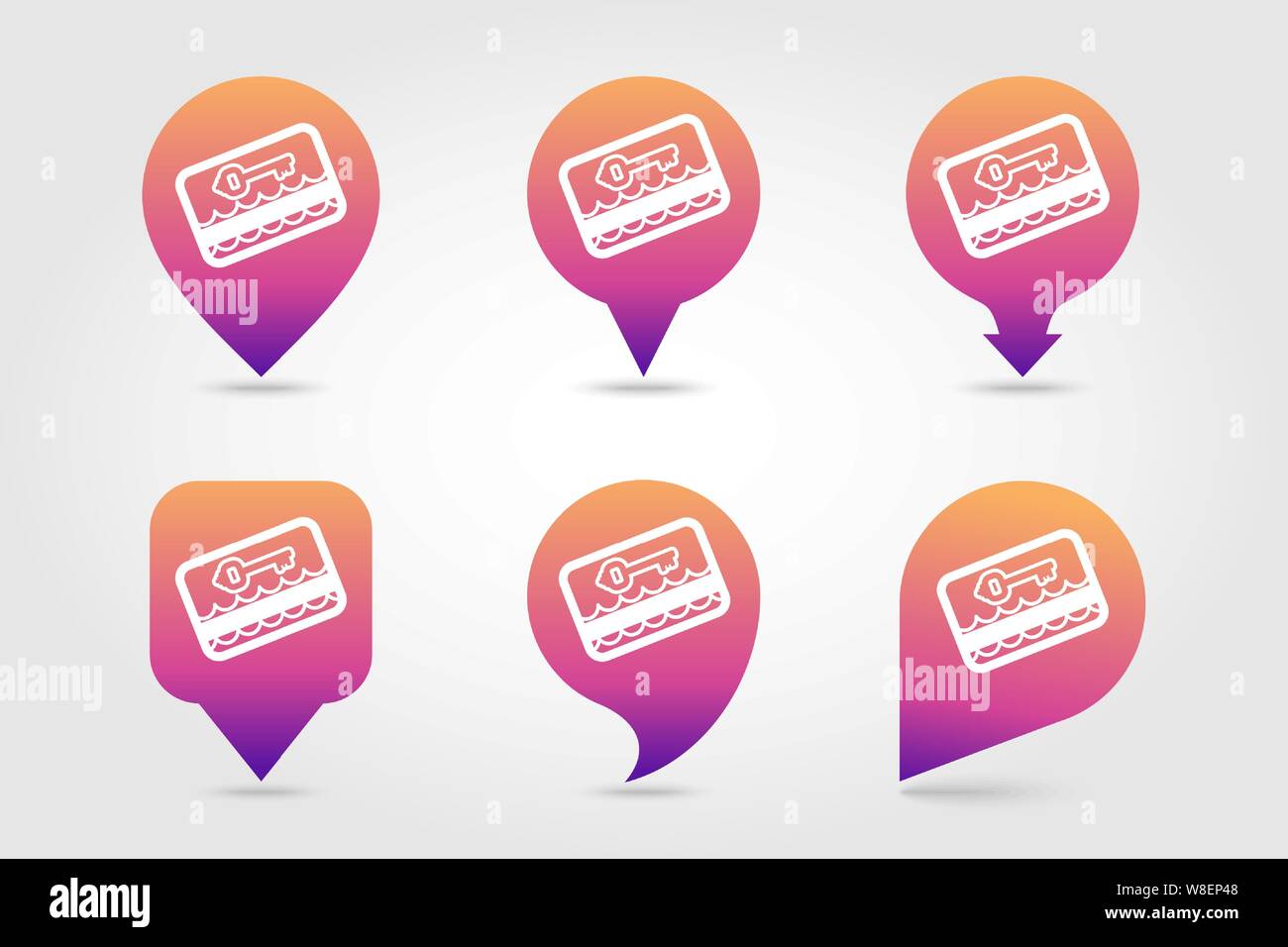 Magnetic key card Stock Vector Images - Alamy